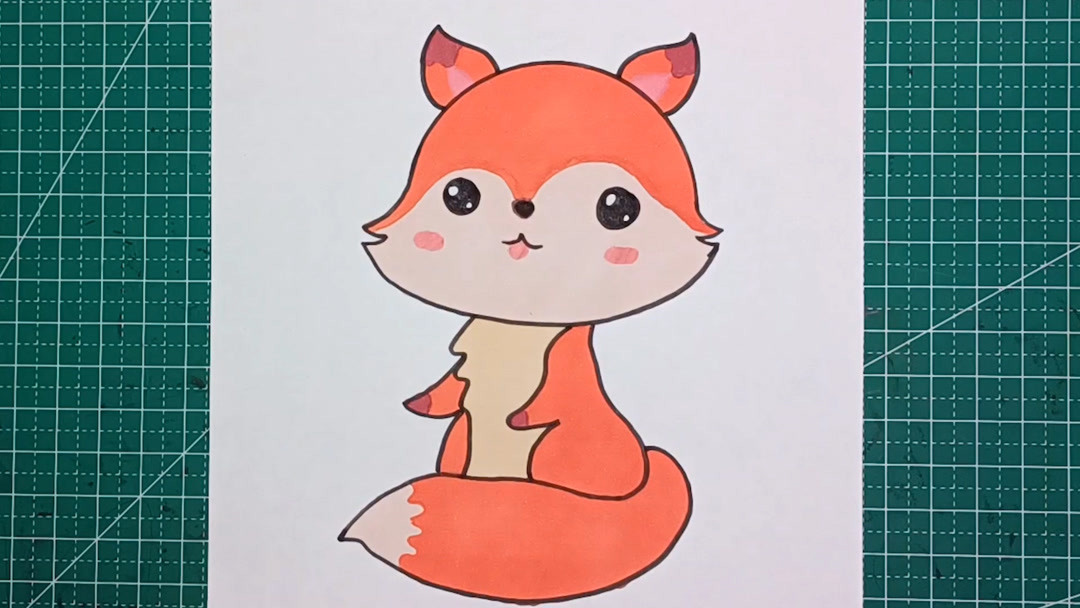 小狐狸很狡猾,狐假虎威,简笔画来画画,创意儿童画,亲子手绘