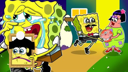 海绵宝宝动画:海绵宝宝忍受失去父亲的痛哭!