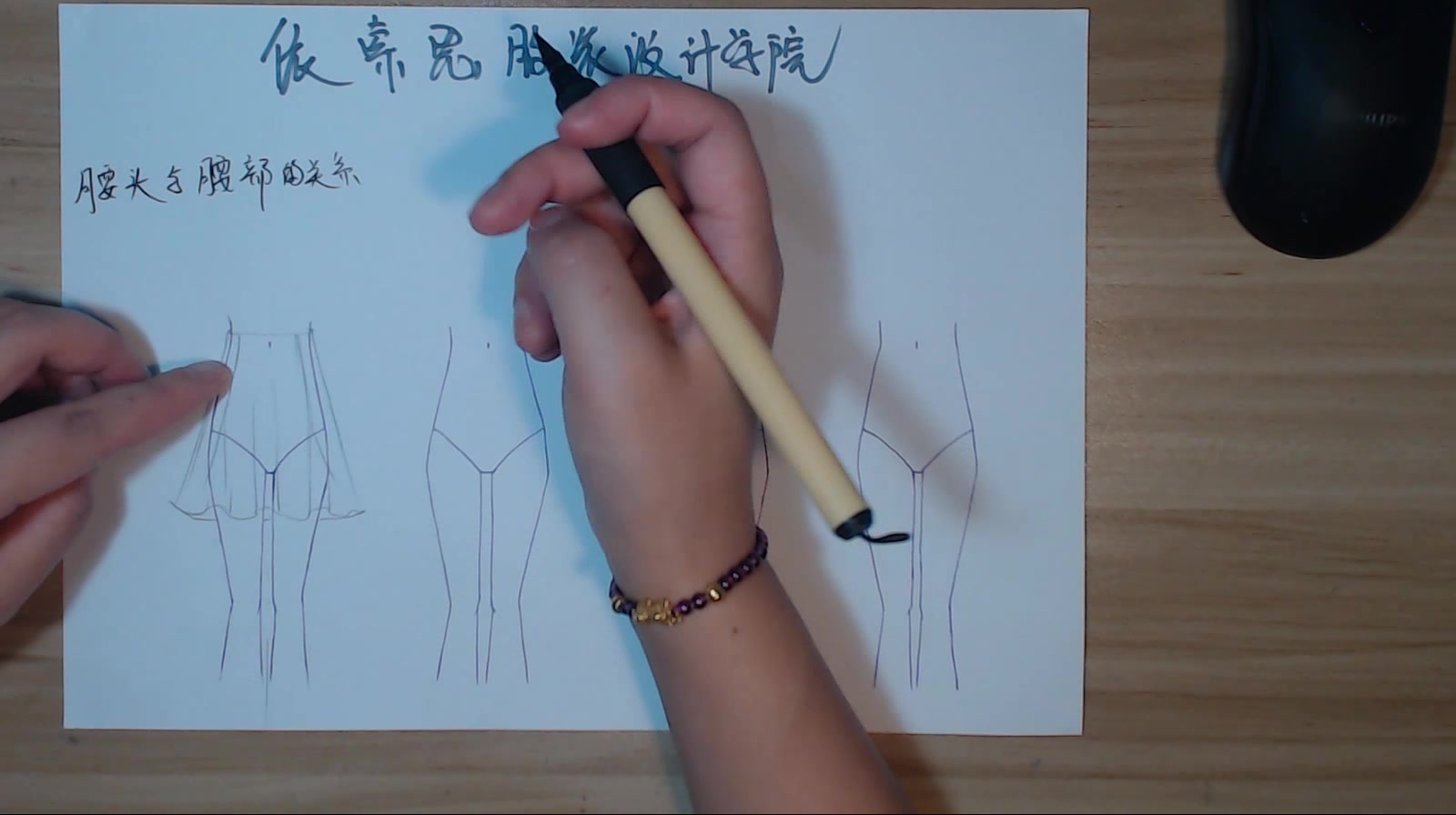 服装设计手绘:如何画好裙子