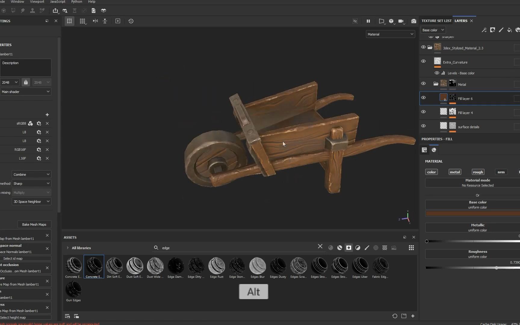 卡通/风格化小推车模型制作 Maya, Zbrush, Substance Painter