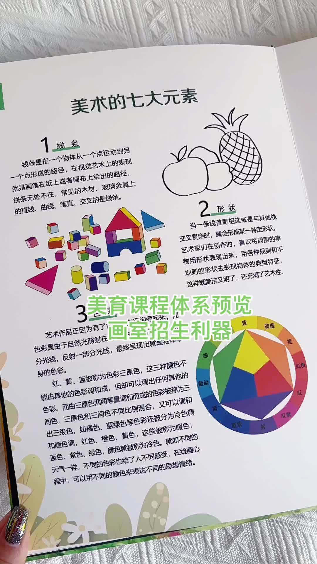 少儿美术培训美育课程体系设计书,画室招生宝典