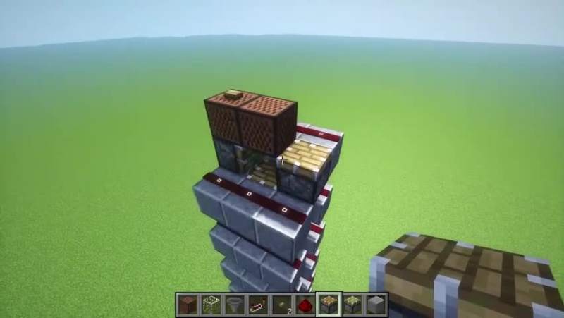 「鬼影MC红石」教你做最简单的红石电梯!「我的世界」