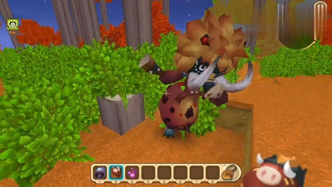 迷你世界:骑着爆爆蛋的野人教学,脾气大的爆爆蛋也被驯服了