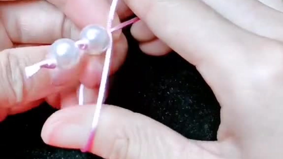 珍珠结,女生一定要学会的快速编绳法