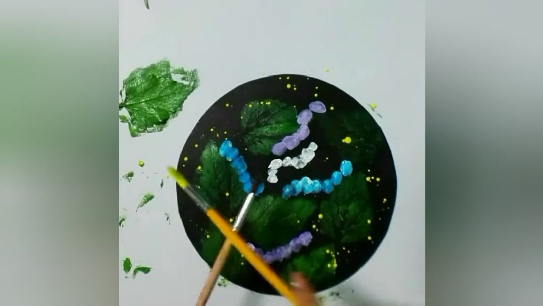 超简单小班幼儿美术,拓印 手指画,宝宝亲子课。