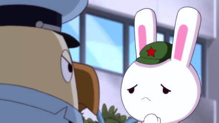 兔子在外面摆地摊,被城管鹰酱抓住了,直接罚款!