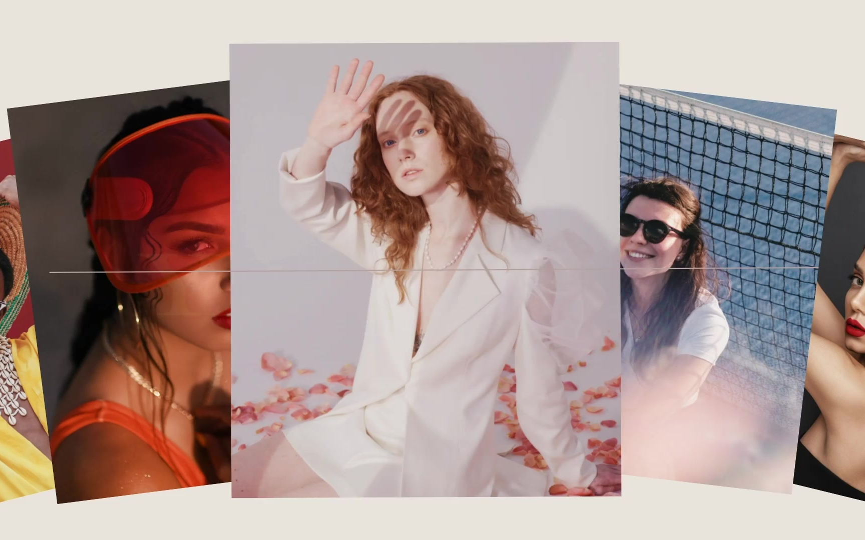 AE模板-半圆旋转效果的时尚人物主播模特介绍视频综艺节目片头视频...