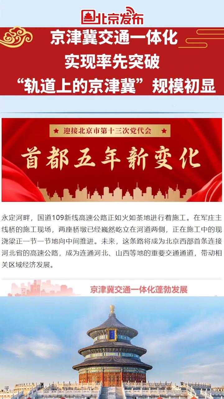 #聚焦北京市十三次党代会 京津冀交通一体化实现率先突破,“轨道上的...