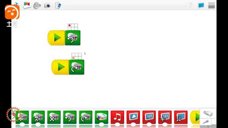 乐高wedo2.0编程技巧1_ 如何用程序分别对两个电机进行编程_