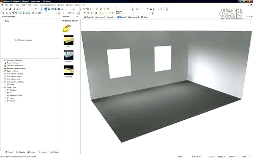 DIALux 教学 2 建造白昼场景
