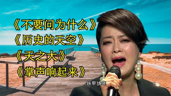 毛阿敏经典歌曲《不要问为什么》《历史的天空》《天之大》