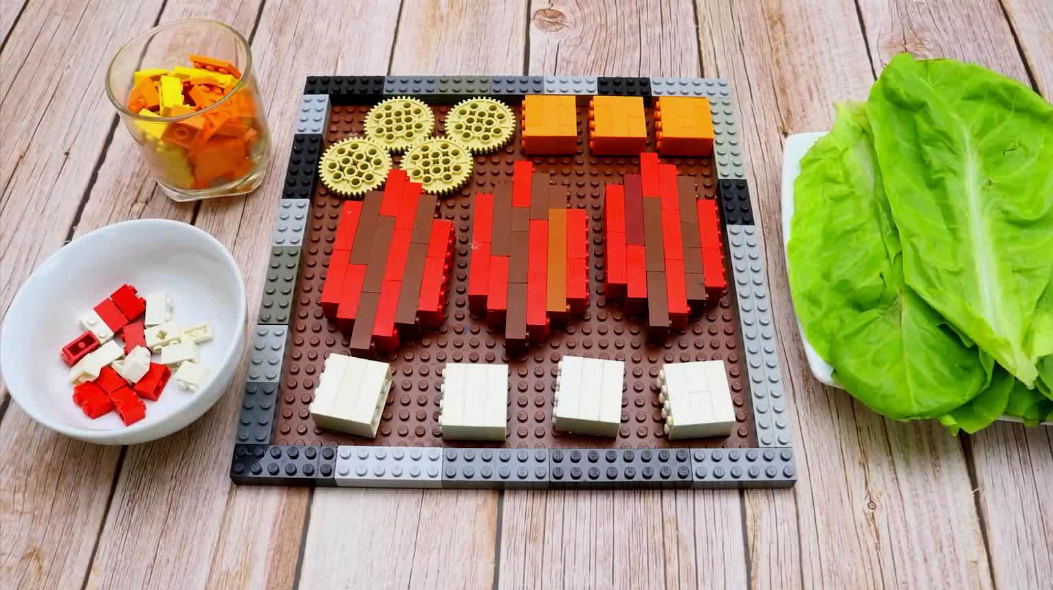 定格动画:创意有趣的疯狂烹饪,制作奇特的乐高美食