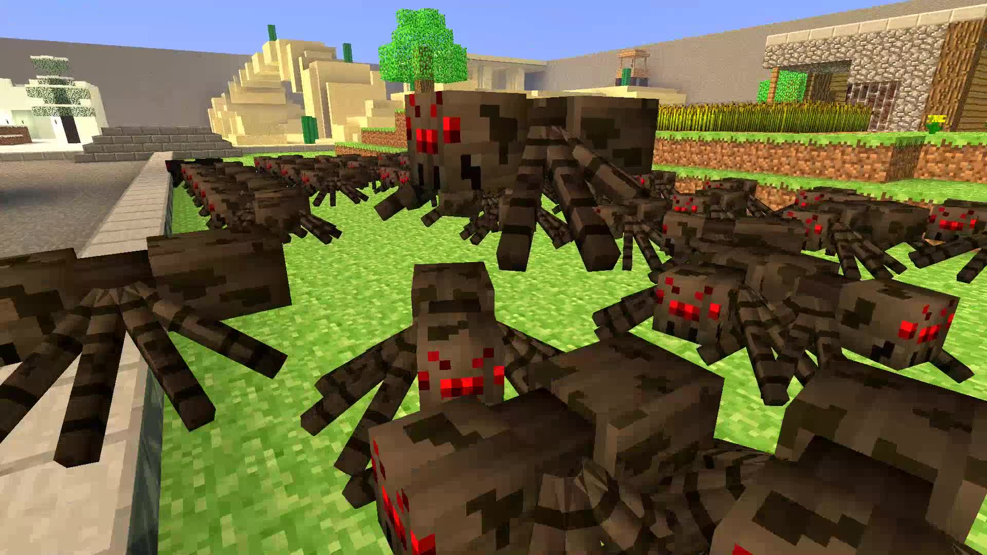 我的世界100只蜘蛛集体死亡这是怎么回事