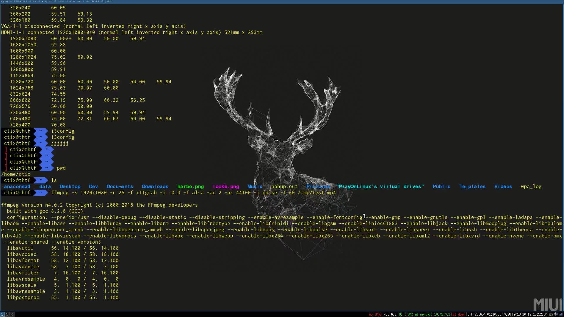 linux下 使用 ffmpeg 录制桌面和音频