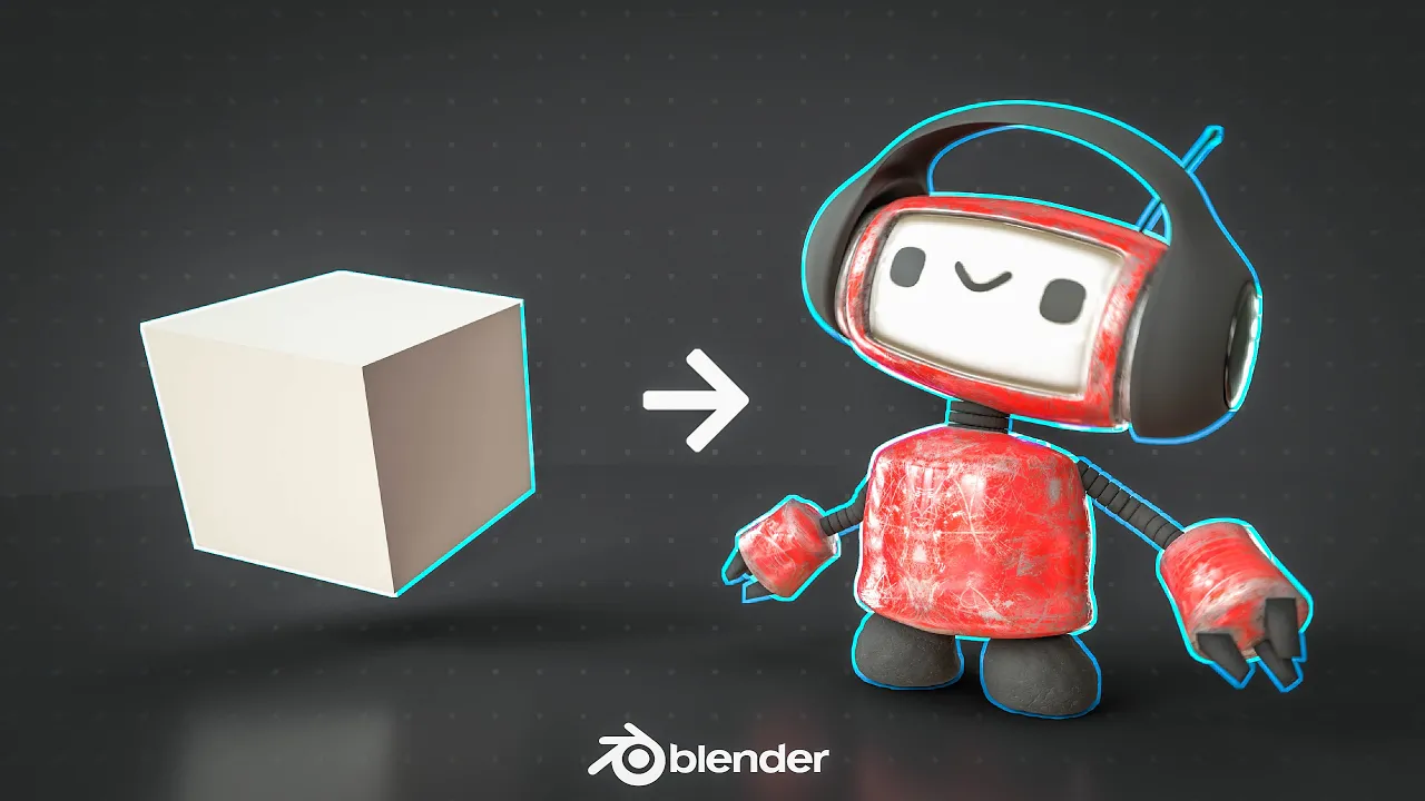 15分钟学会用Blender创造3D机器人