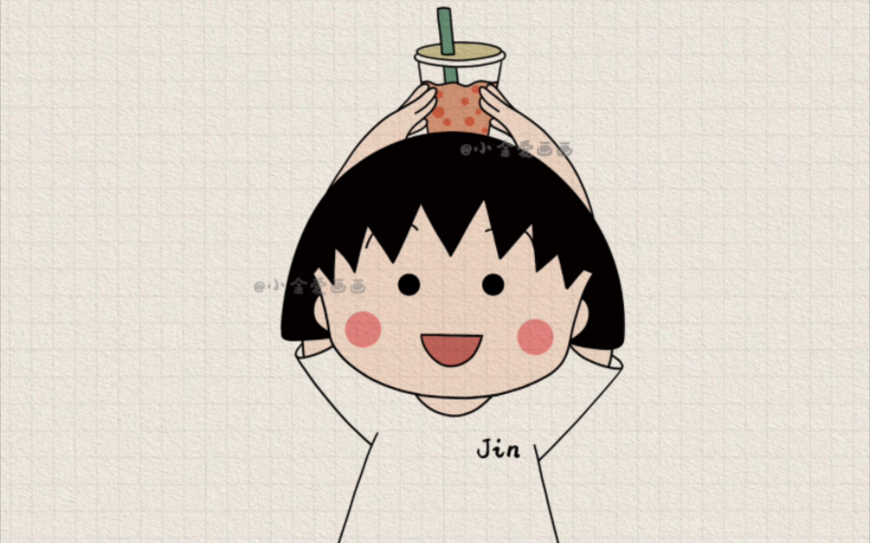 ߍ�樱桃小丸子简笔画教程