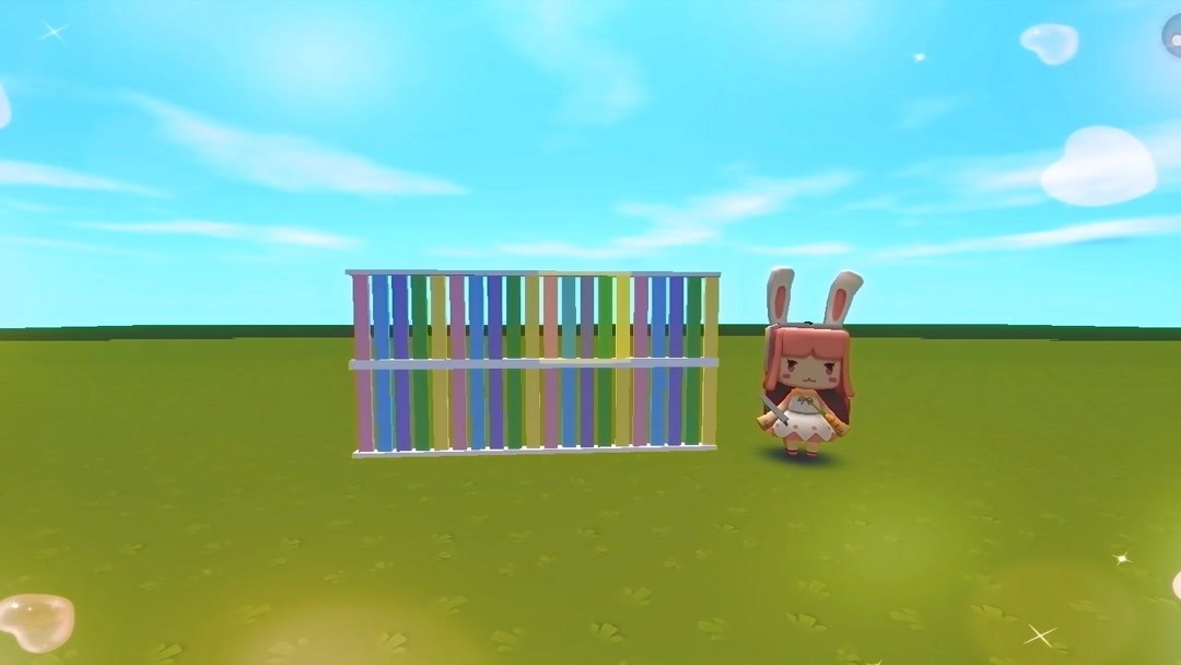 迷你世界:“渐变色围栏”制作教程!渐变色小屋专用的小围栏!