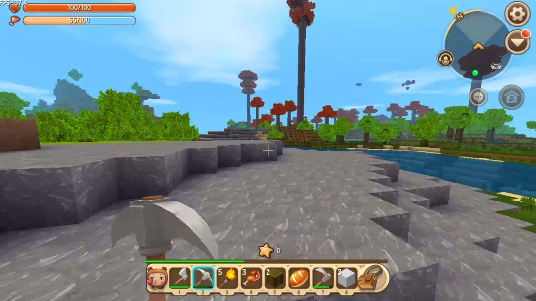 迷你世界冒险模式:来到这个世界第一天是要建房子吗?