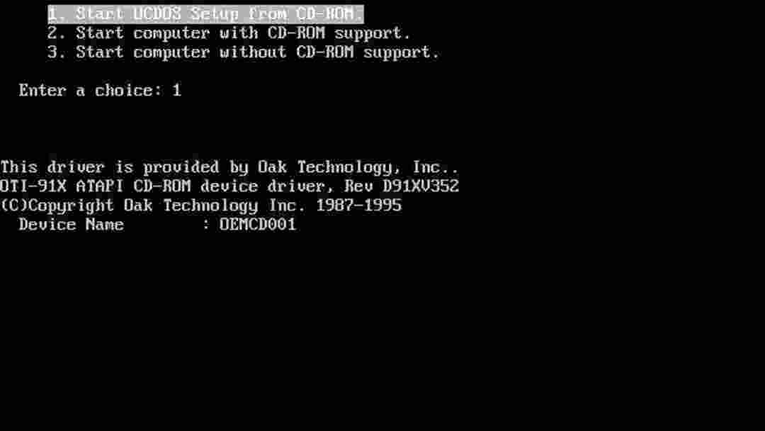 无DOS的情况下安装UCDOS 7.0