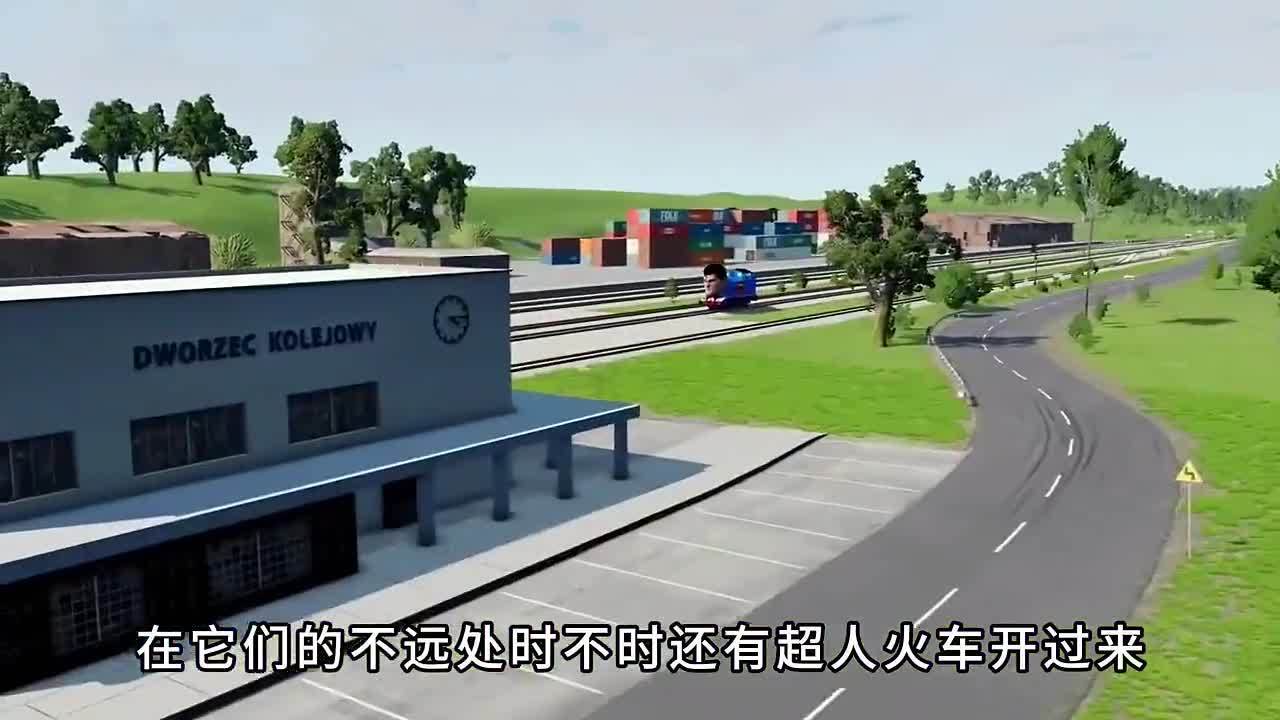 模拟器:巨型超人vs锯轮摩托车上的大小蜘蛛侠 #游戏解说 #单机游戏 #...