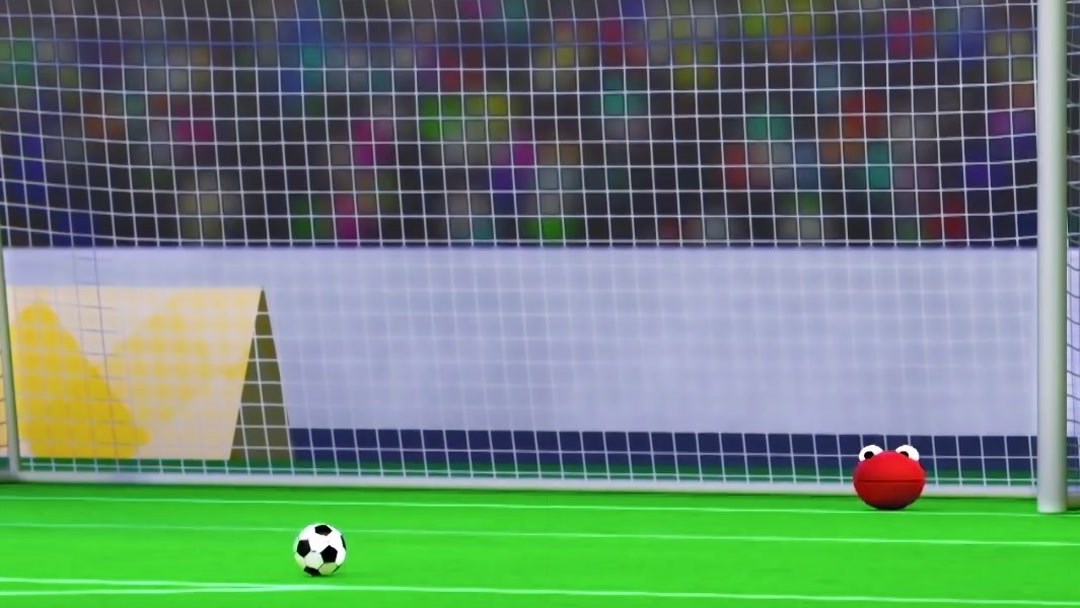 数字积木 搞笑动画:11哥的头球攻门 竟然被守住了!