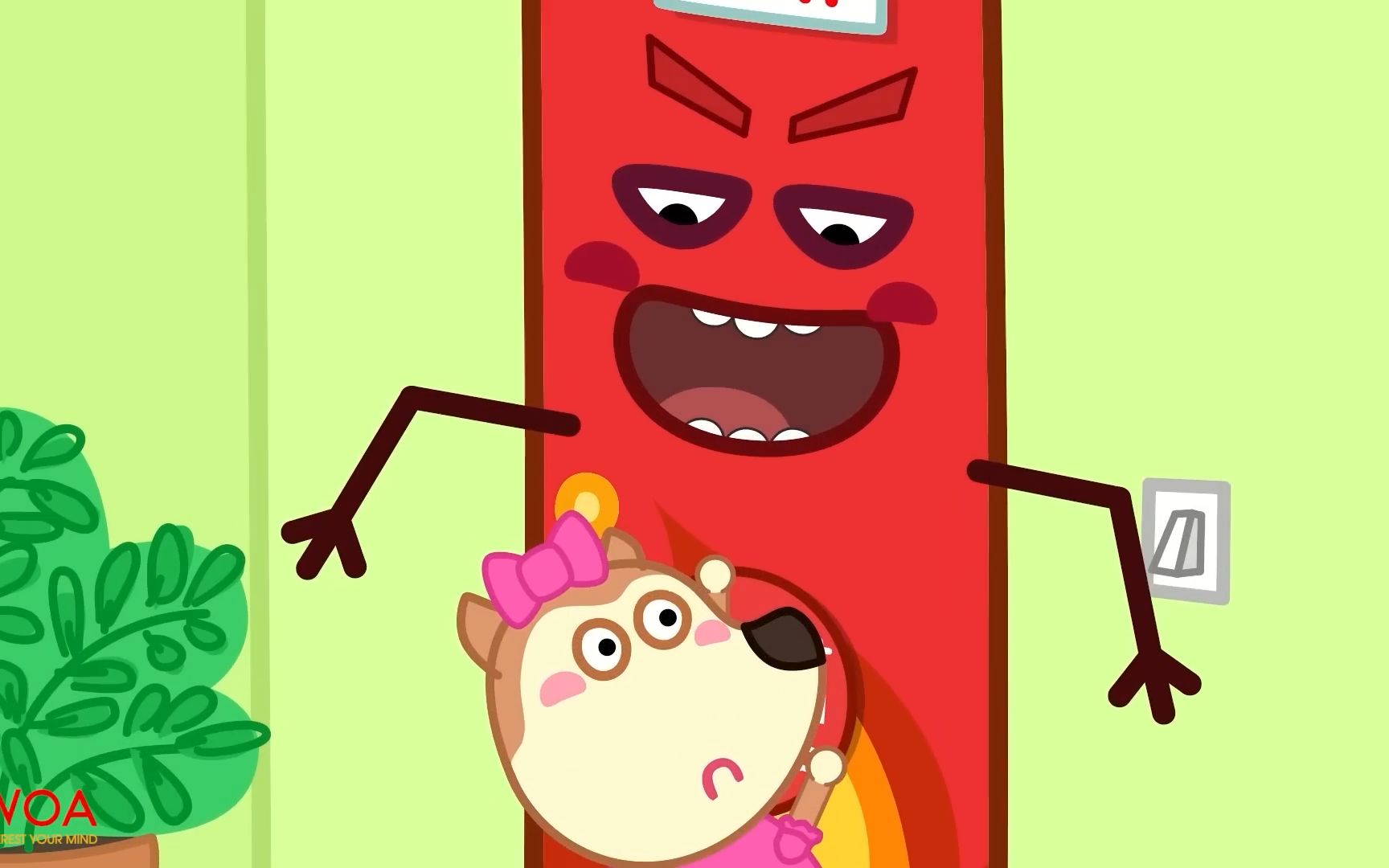 儿童动画:千万别惹门生气,门也是会发脾气的哦!