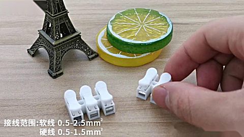 50只 LED灯具接线端子连接器CH-2两位电线接头按压式快速接线端子