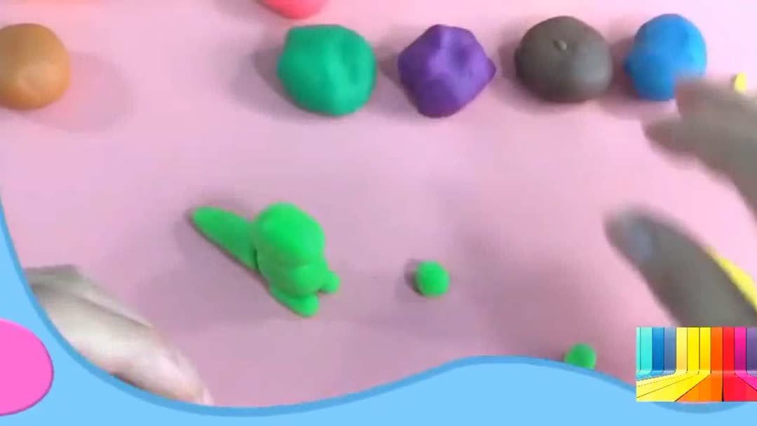 橡皮泥手工制作,做一个可爱的小恐龙