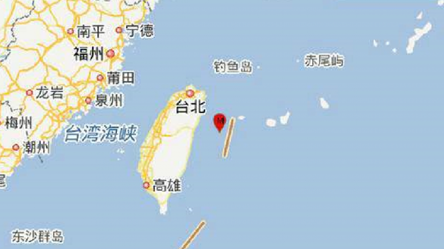 台湾花莲县附近海域发生5.3级地震
