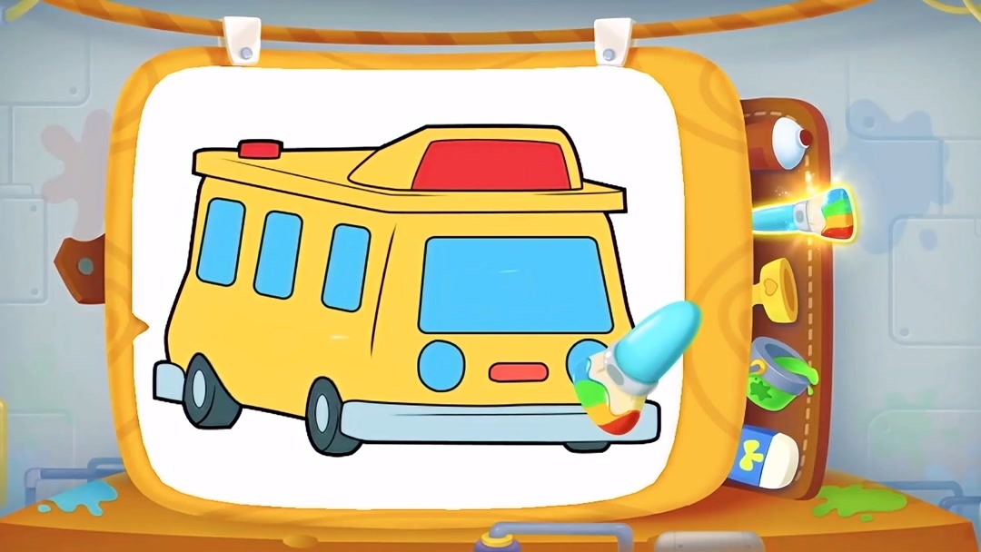 宝宝巴士绘画启蒙 第26集 巴士车精灵