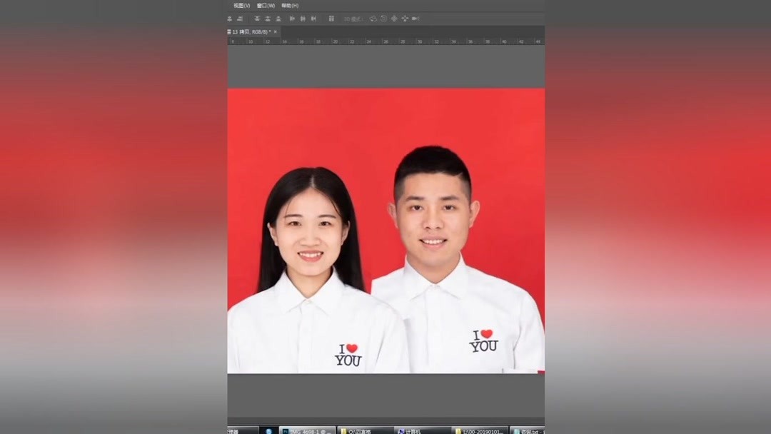 结婚证件照,就喜欢修,笑得很开心的这种#百万修图师