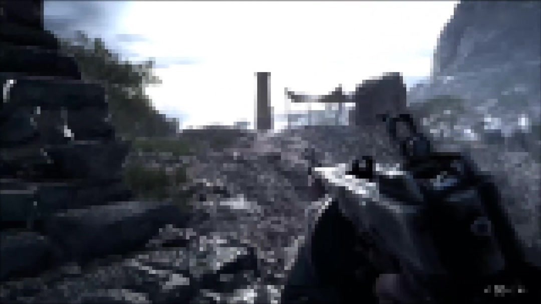 把战地5用分辨率320 240下解析度调到2.5%又一次震惊了