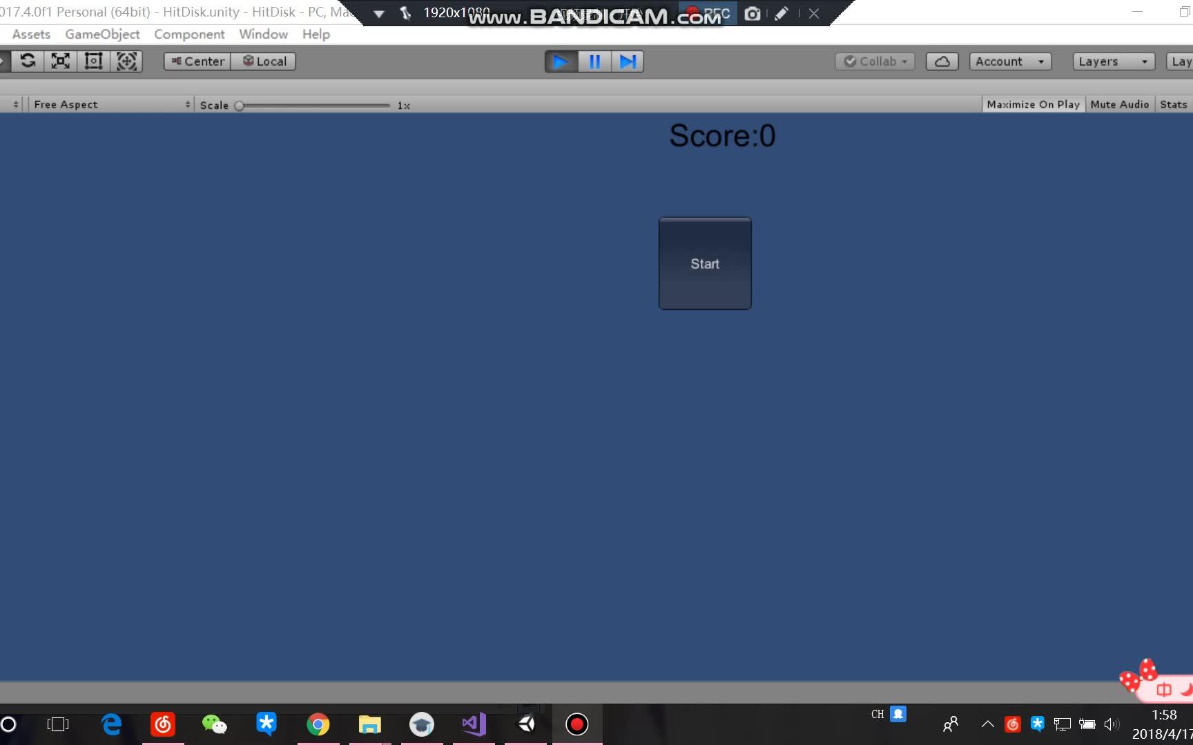 U3d HW4 鼠标点飞碟