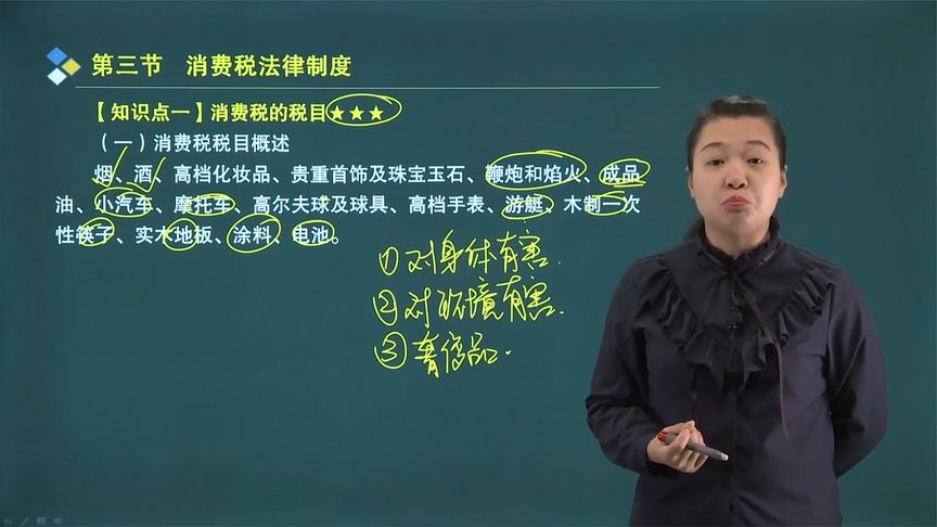 2021年初级会计师 经济法 第四章 第三节 消费税法律制度