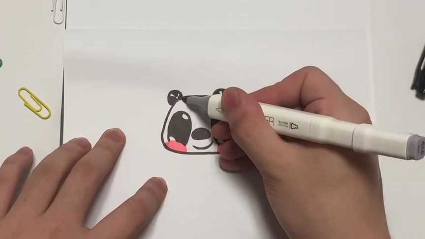 #幼儿简笔画 有了这个书签是不是看书都会积极一点了