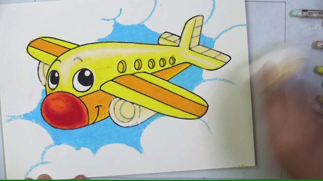 32 萌萌哒的飞机-上色