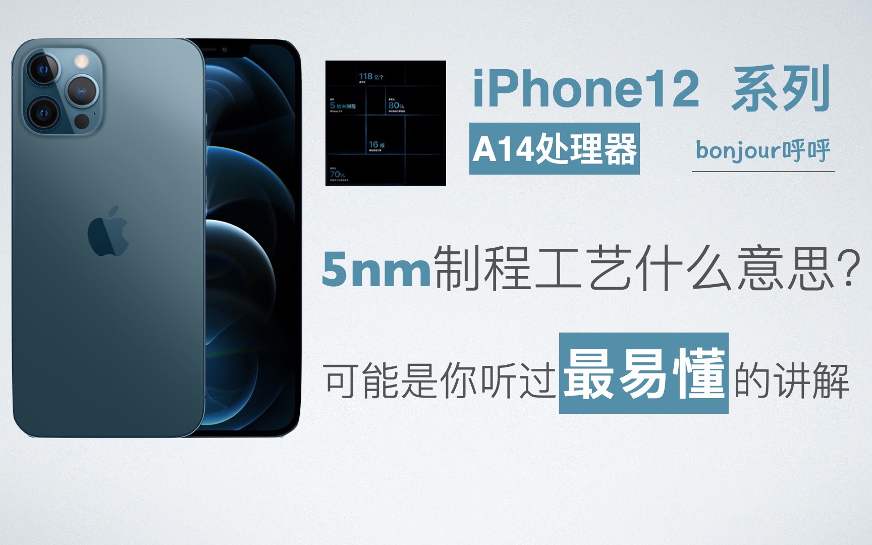 iPhone12使用的A14处理器的5nm制程工艺有什么好处?为什么数字越...