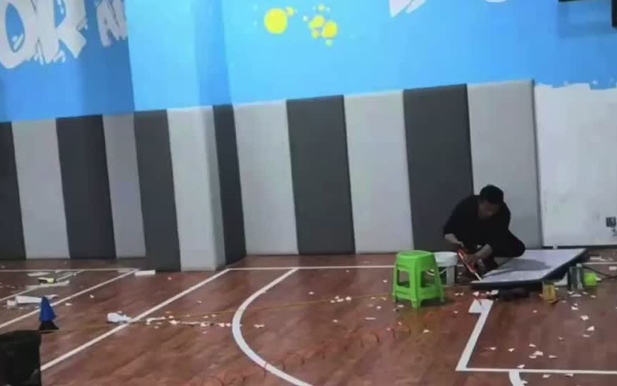 ...道馆防撞软包 武术馆墙围 篮球馆大尺寸加厚软包墙裙 体育馆防撞软包