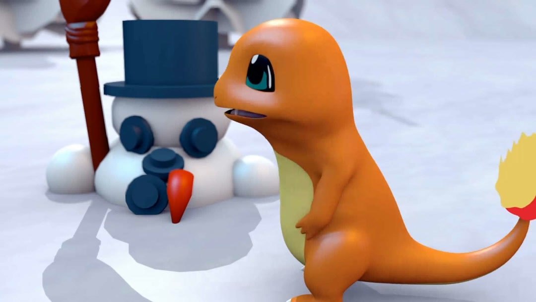 乐高动画之雪地里的玩耍