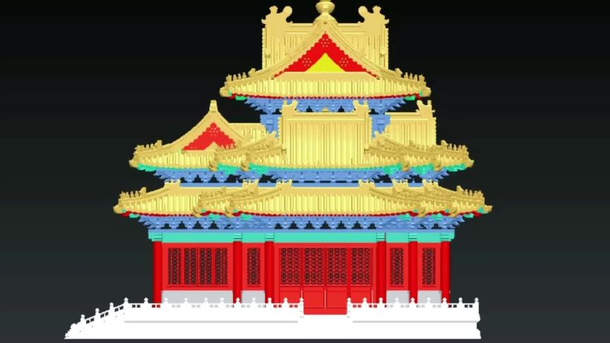摩点众筹即将开始,敬请期待#故宫角楼 #古建筑模型