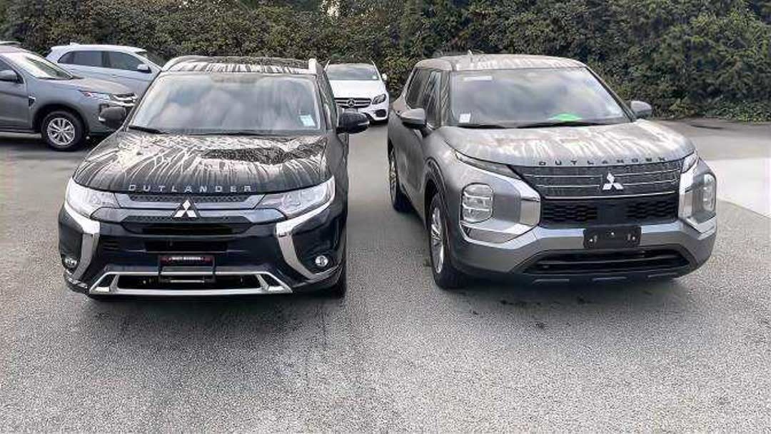 2022款三菱欧蓝德和老款的实车对比,看后值不值得买自己定!