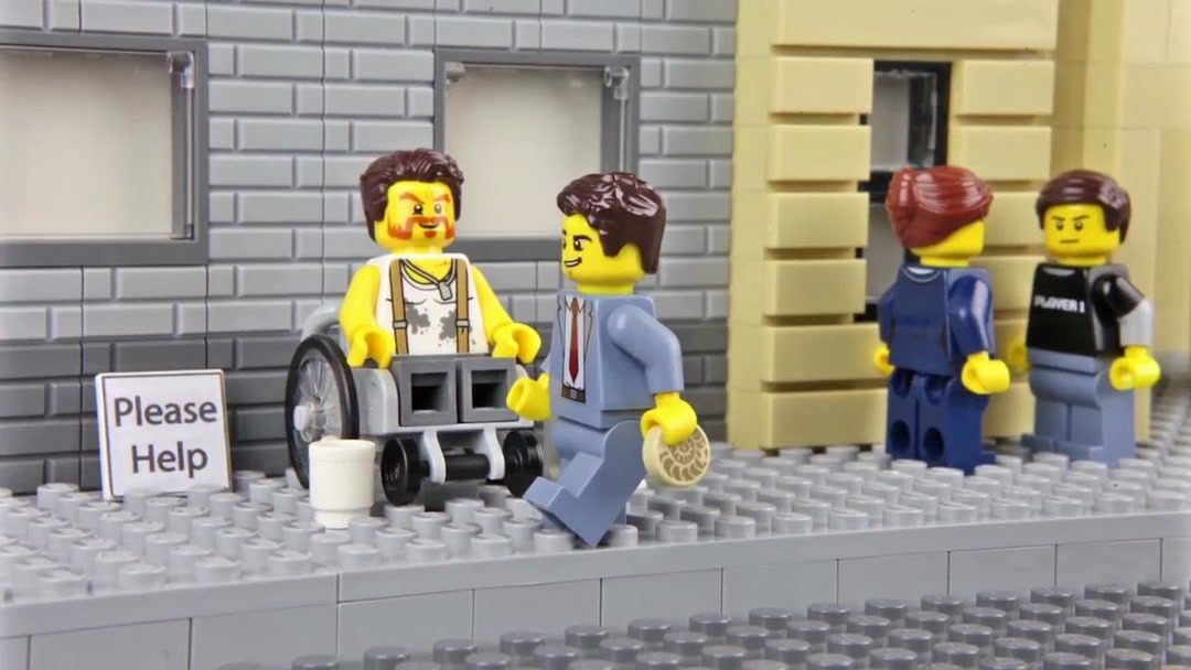 被诅咒的硬币,给持有者带来噩运,乐高定格动画