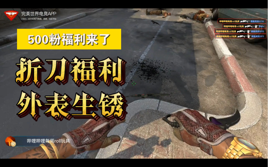 CSGO Roll折刀,还有AK墨岩等其他小玩具。500粉福利