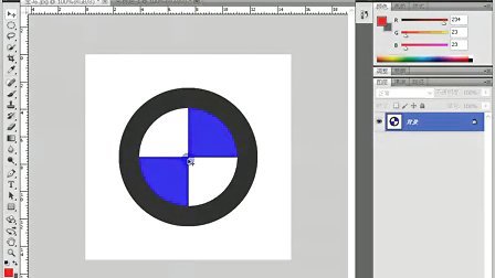 Photoshop 经典95实例---04.宝马标识制作实例