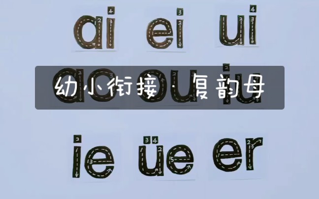 汉语拼音·复韵母·笔画·幼小衔接·语文必会·学习经验分享