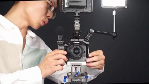 MAMEN慢门为vlog视频拍摄提供整体解决方案:麦克风,兔笼,手柄