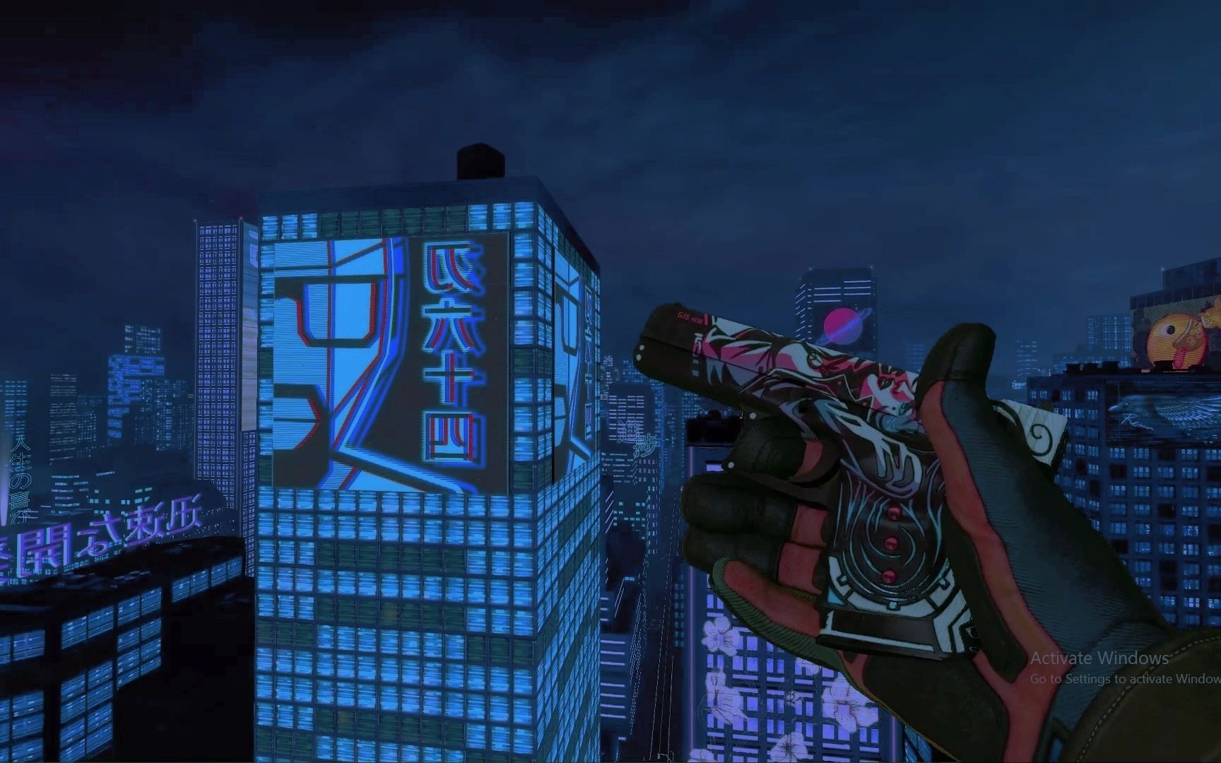 CSGO赛博朋克风格的皮肤!好看不贵!