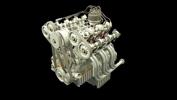 汽车V6发动机内部结构是什么样?看看这个3D动画