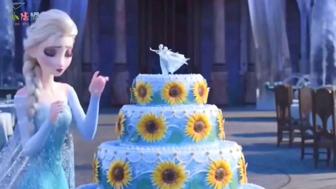 冰雪奇缘 搞笑动画:艾莎为安娜精心准备了生日派对,美丽的艾莎