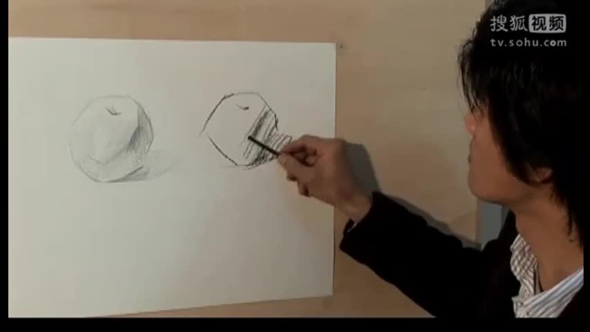 素描静物头像教程视频.美术高考素描教学